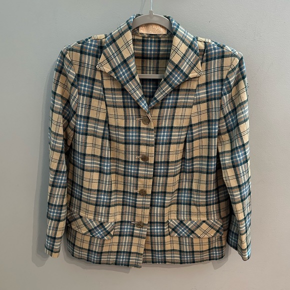 Pendleton | Jackets & Coats | Vintage 96s Pendleton Plaid Wool Jacket ...